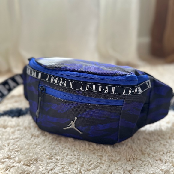 Nike | Bags | Nike Air Jordan Belt Bag Blue Camo | Poshmark